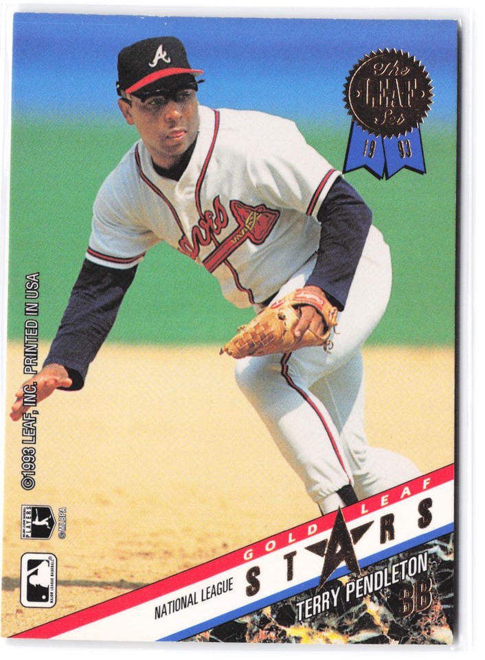 1993 Leaf #6 Robin Ventura / Terry Pendleton Gold Leaf All-Stars | eBay