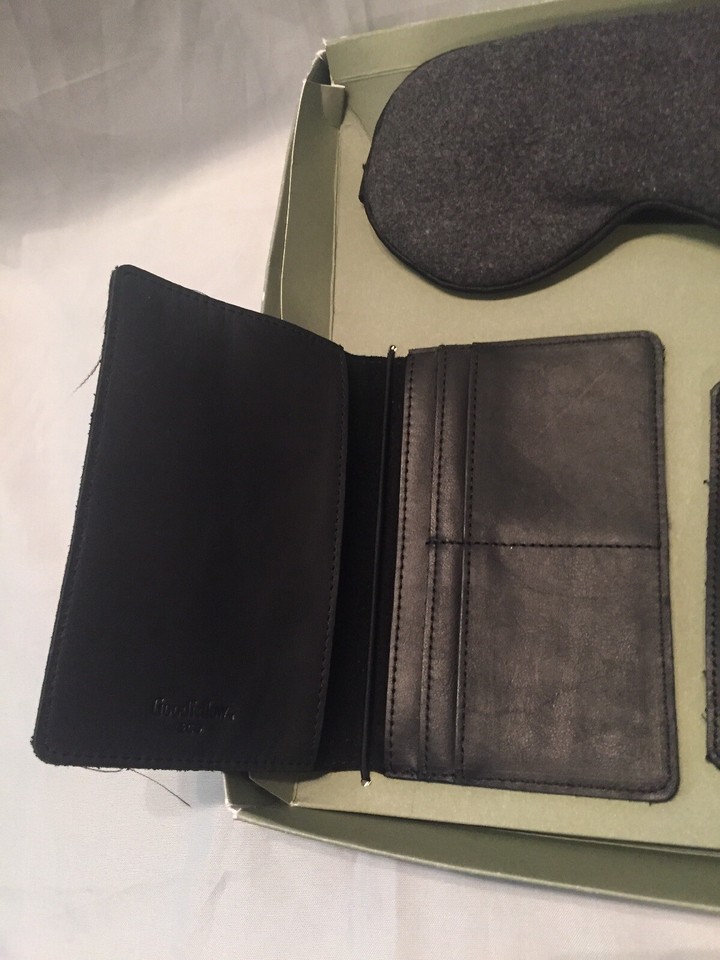 New Open Box Goodfellow & Co Black Travel Passport Wallet Luggage Tag ...