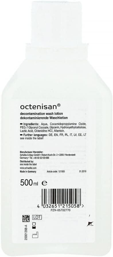 Octenisan Antimicrobial Wash Lotion- 500ML, Pack 2 | eBay