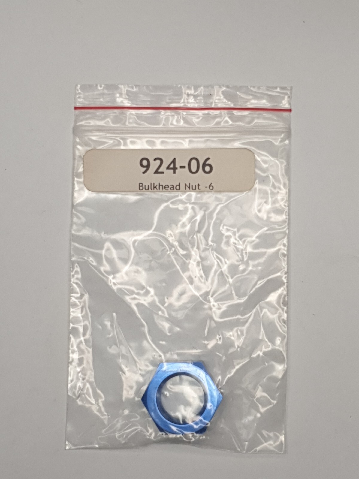 (PFE924-06) Bulkhead AN Nut -06AN (AN6) Blue | eBay Australia