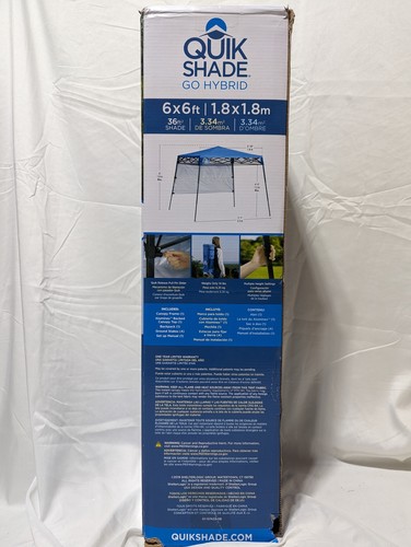 Quik Shade Go Hybrid Sun Protection Pop-Up Compact and Lightweight Base ...