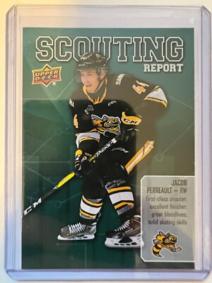 2019-20 UD CHL Hockey - Jacob Perreault #SR-15 - SCOUTING REPORT ...
