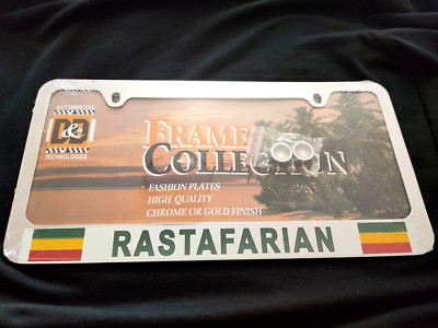 Rasta Jamaica Chrome New York Laser Engraved License Plate Frame Car ...