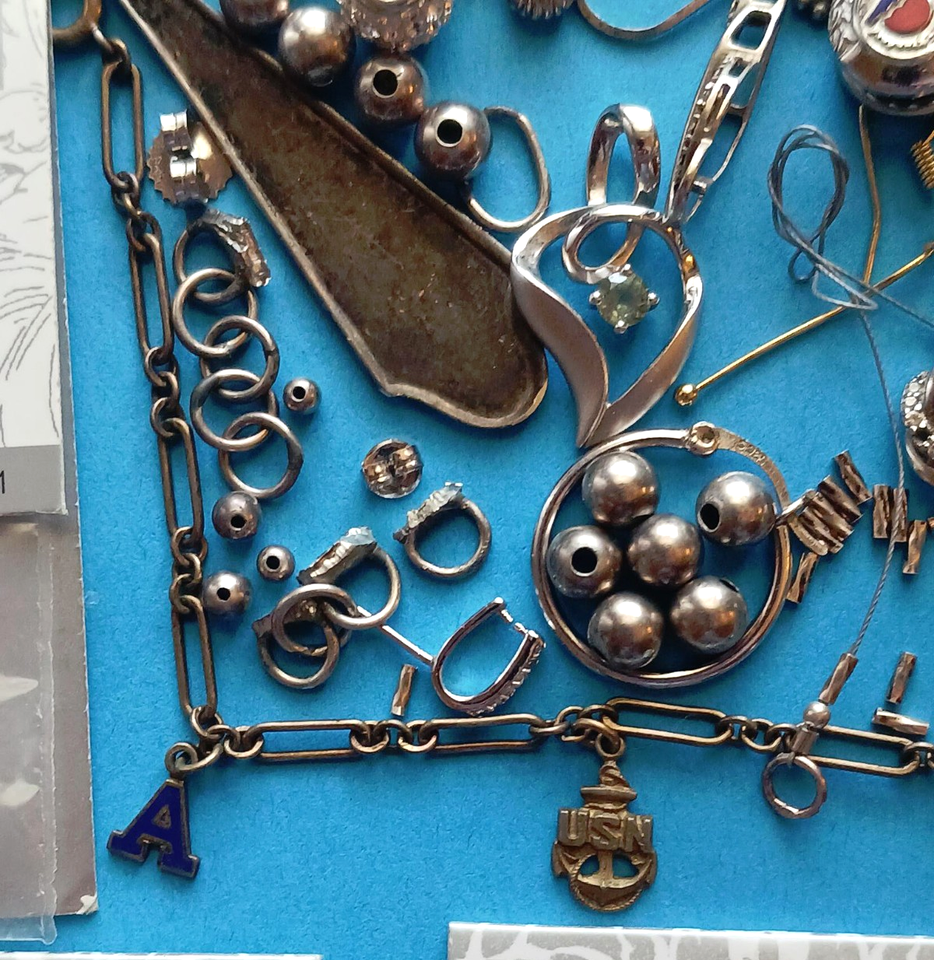 Scrap Sterling Silver Junk Drawer Lot - See Photos for weight and ...