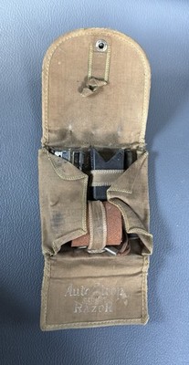 WWII US Army Shaving Kit Safety Razor Set Officer Quality AutoStrop ...