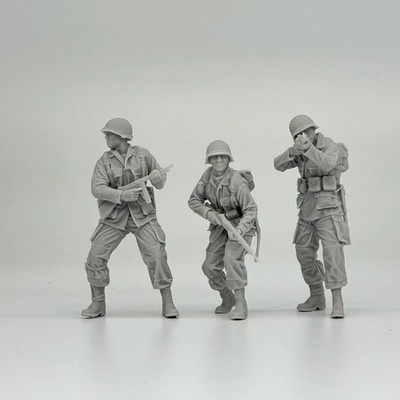 1/35 101st Airborne WW2 Soldiers RESIN FIGURE MODEL KIT Unassembled ...