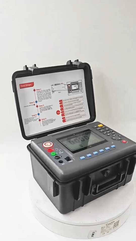 15KV Insulation Meter HV Insulation Resistance Tester 500 Groups Data ...