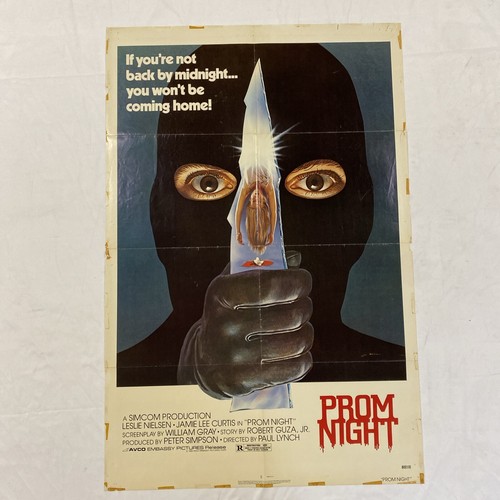 PROM NIGHT 1980 ORIGINAL ONE SHEET MOVIE POSTER JAMIE LEE CURTIS LOWEST ...