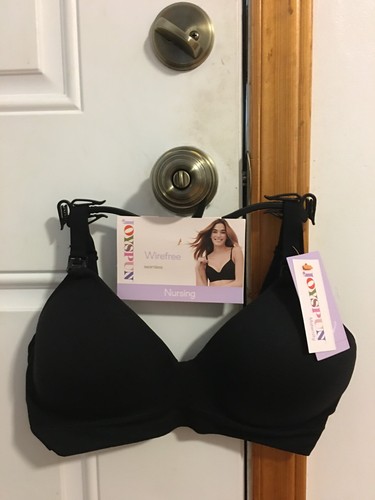 BRAND NEW WOMEN'S SIZE L JOYSPUN MATERNITY WIRE-FREE NURSING BRA WITH ...