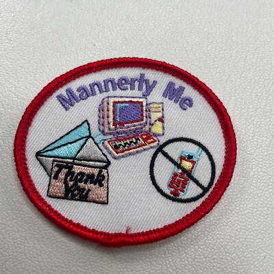 CELL PHONE OFF & THANK YOU LETTER "MANNERLY ME" MANNERS Patch Etiquette ...