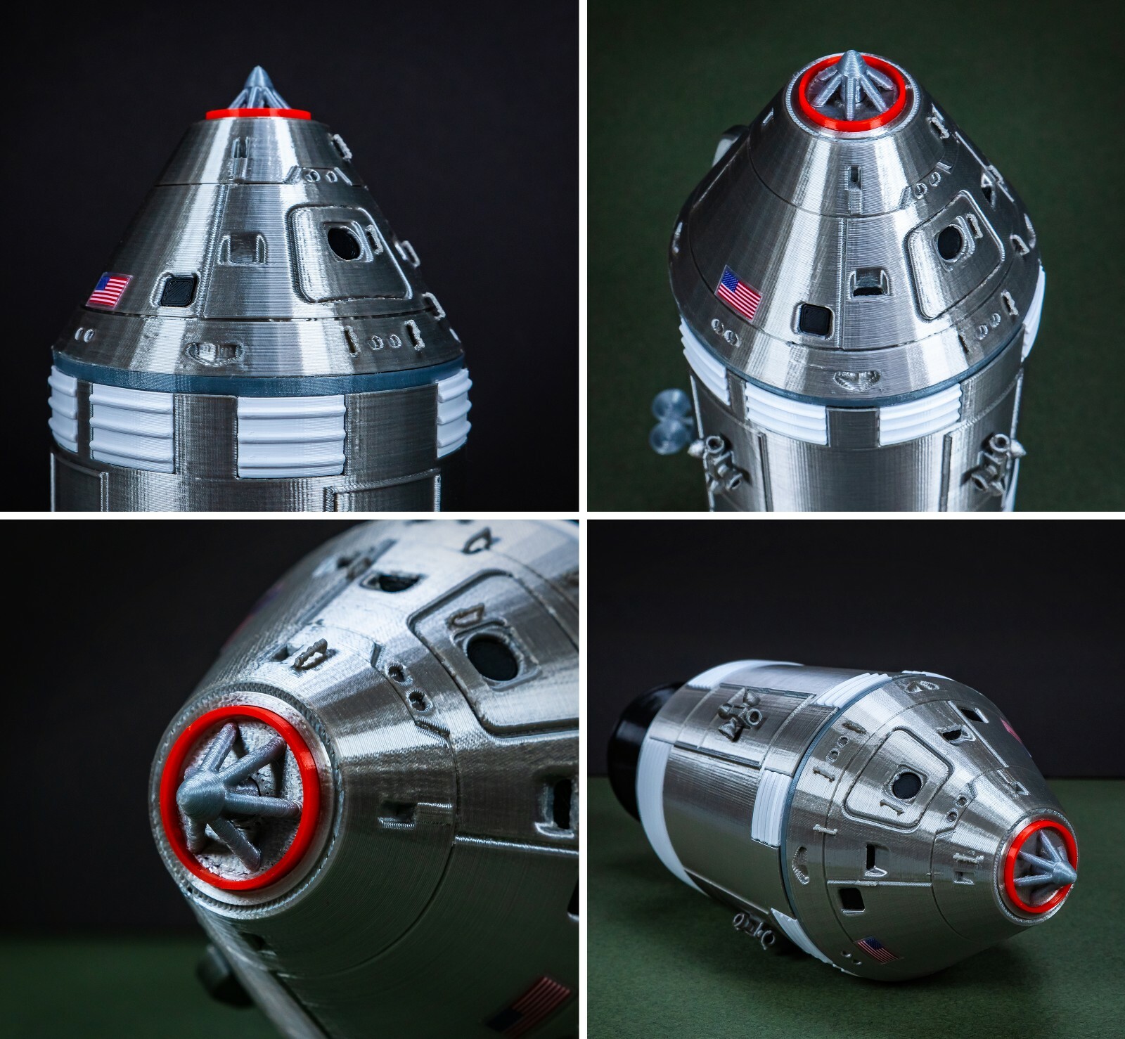 Apollo CSM Plastic model Rocket NASA Scale 1:48 Spacecraft 3D Print | eBay