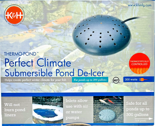 K&H Pet Products Thermo-Pond Perfect Climate Submersible Pond De-Icer ...