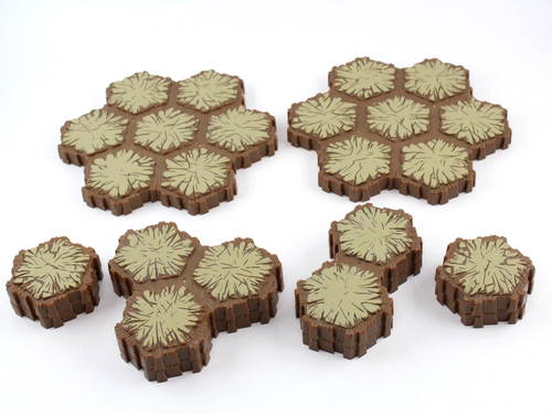 Mixed Lot Heroscape Tan Beige Sand Stone Road Terrain Hex Tiles 28 ...
