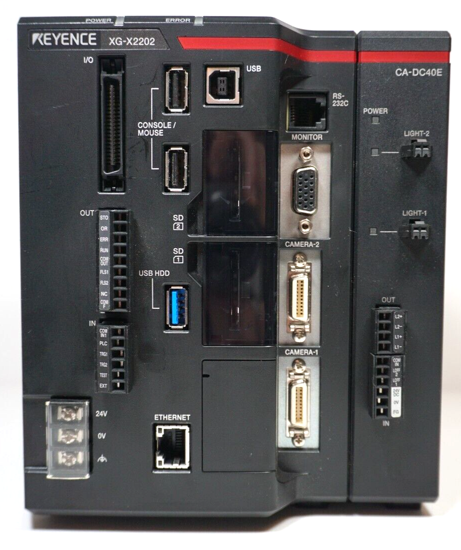 KEYENCE XG-X2202 XG-X Series Vision Module with CA-DC40E Expansion ...