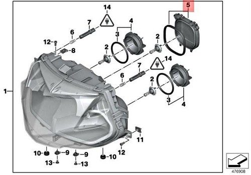 Genuine BMW K44 0597 0539 Cover with gasket 63127653129 | eBay