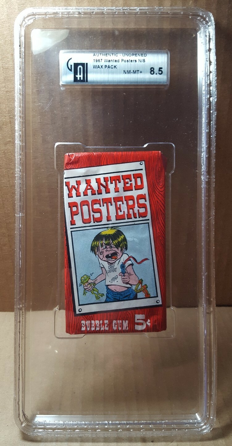 1967 Topps Wanted Posters Wax Pack Graded GAI 8.5 (E-1) | eBay