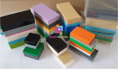 Lego Base Plates 16x16, 8x16, 8x8, 6x12, 6x10, 6x8, 6x6, 2x16 etc ...