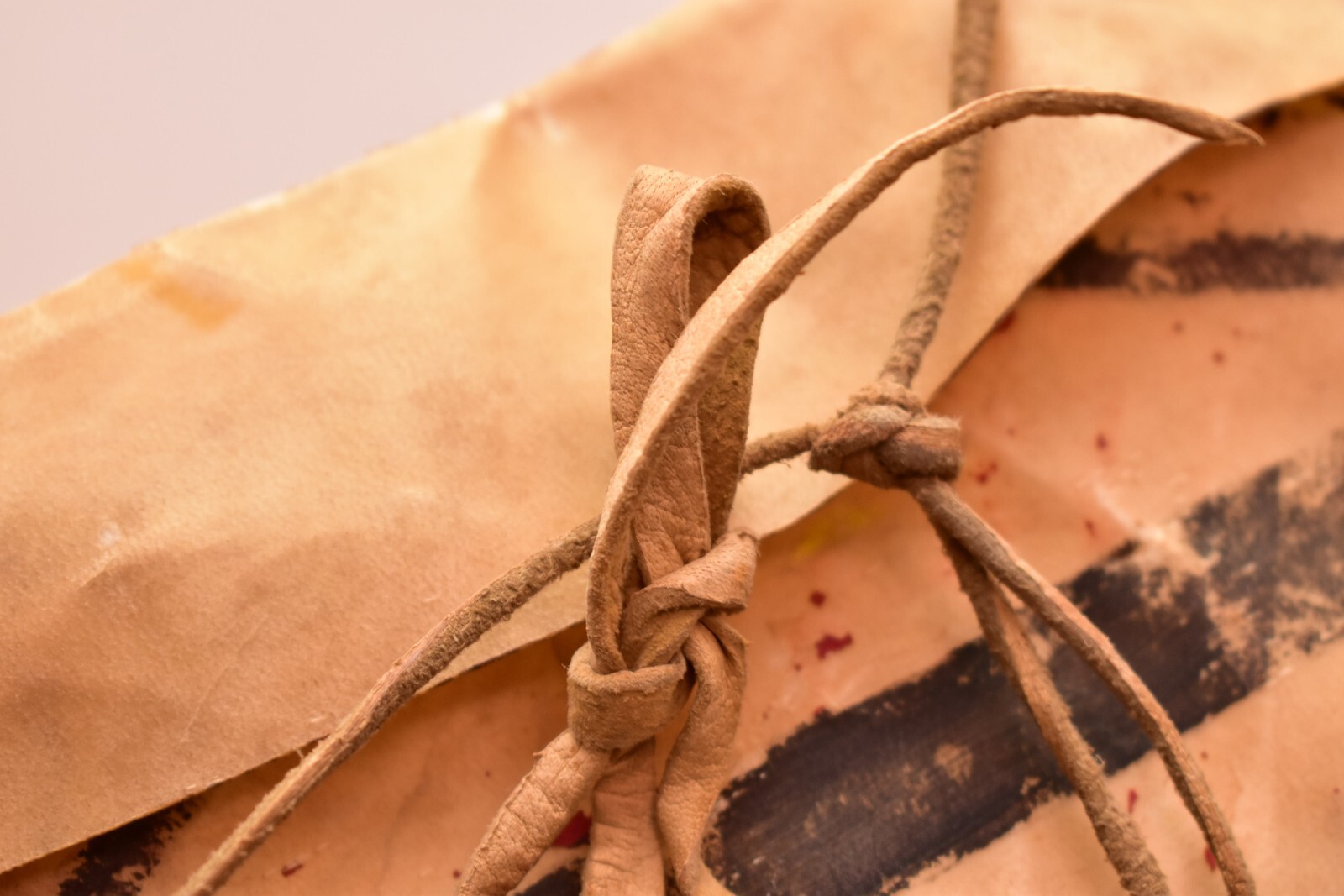 Native American Lakota Sioux Indian Painted Rawhide Parfleche Bag pouch ...