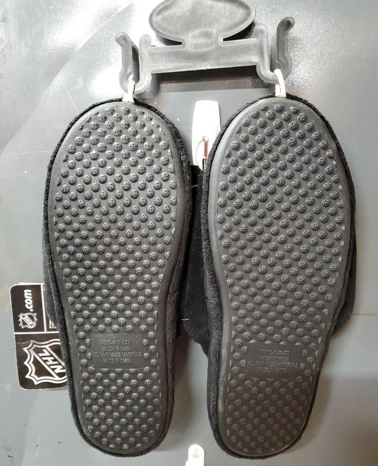 Philadelphia Flyers NHL Plush open toe slippers mens size Medium | eBay