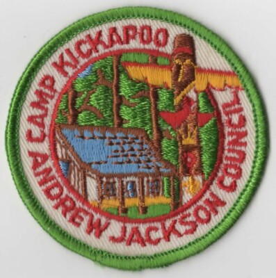 Camp Kickapoo Andrew Jackson Council BSA Patch GREEN Bdr. [CA4005] | eBay