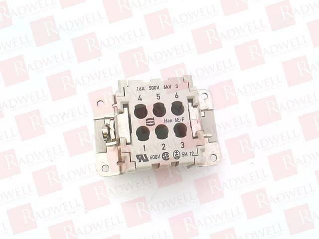 HARTING 6-pin Female Connector Han 6 E-f 16a 500v for sale online | eBay
