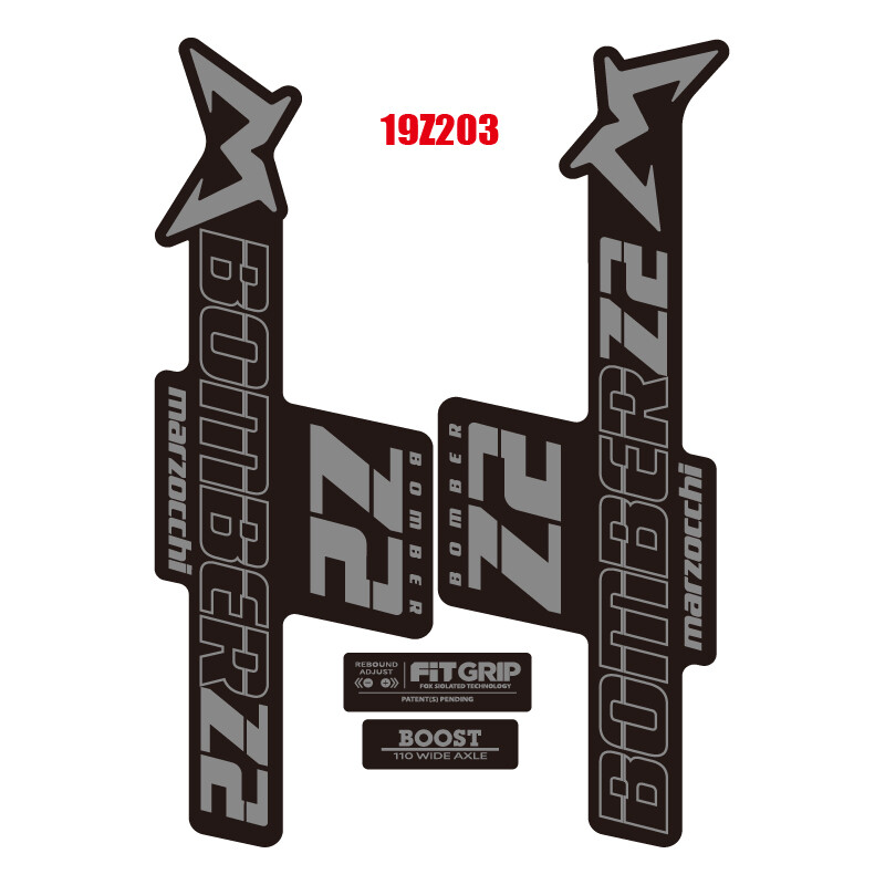 Marzocchi Bomber Z2 2019 Fork Sticker for MTB Bike Bicycle Decals black ...