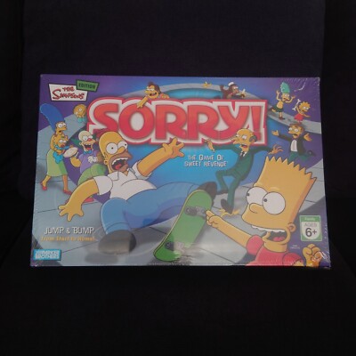 The Simpsons SORRY! Parker Brothers Board Game NEW SEALED | eBay