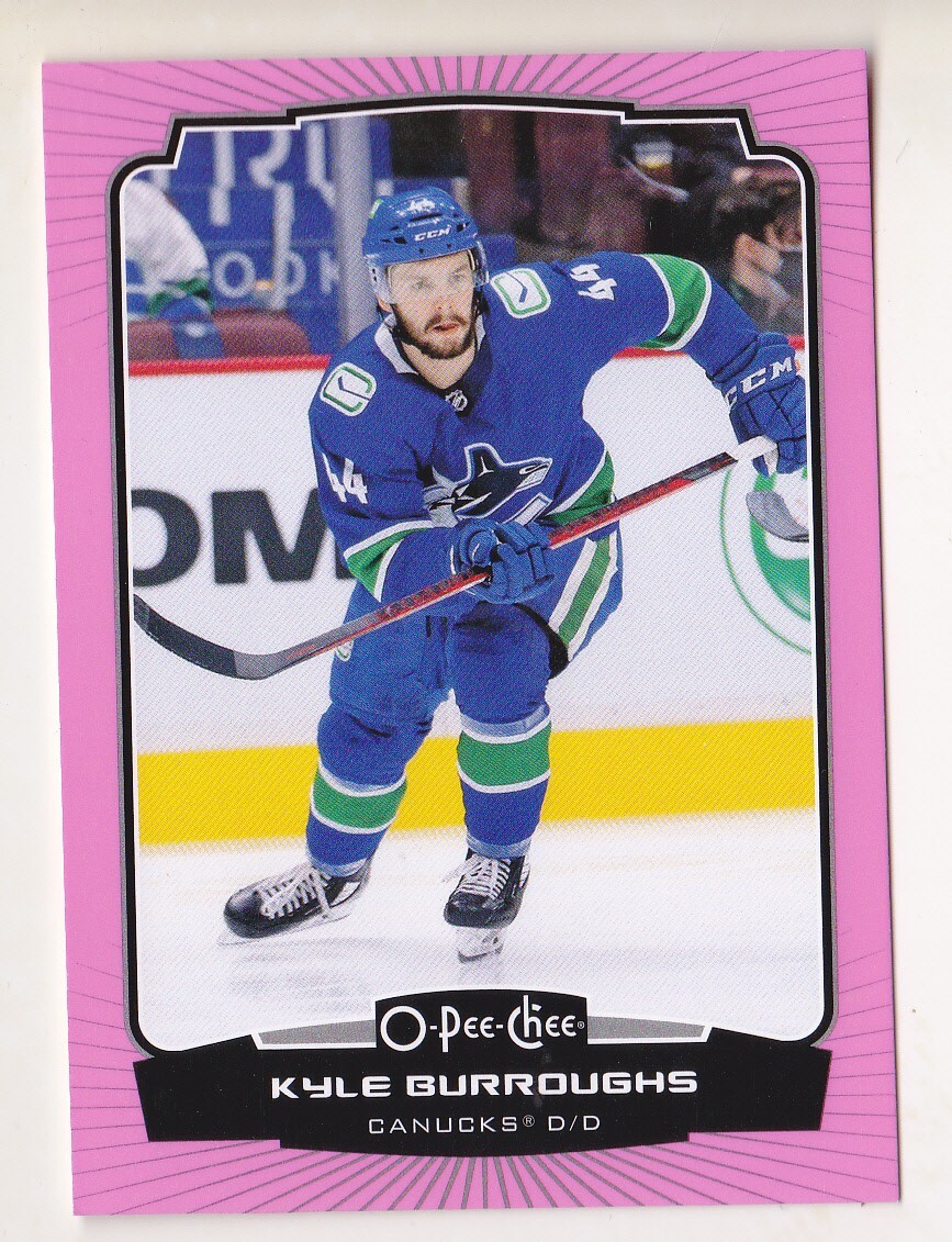 22-23 OPC Kyle Burroughs /75 NEON PINK Vancouver Canucks 2022 | eBay