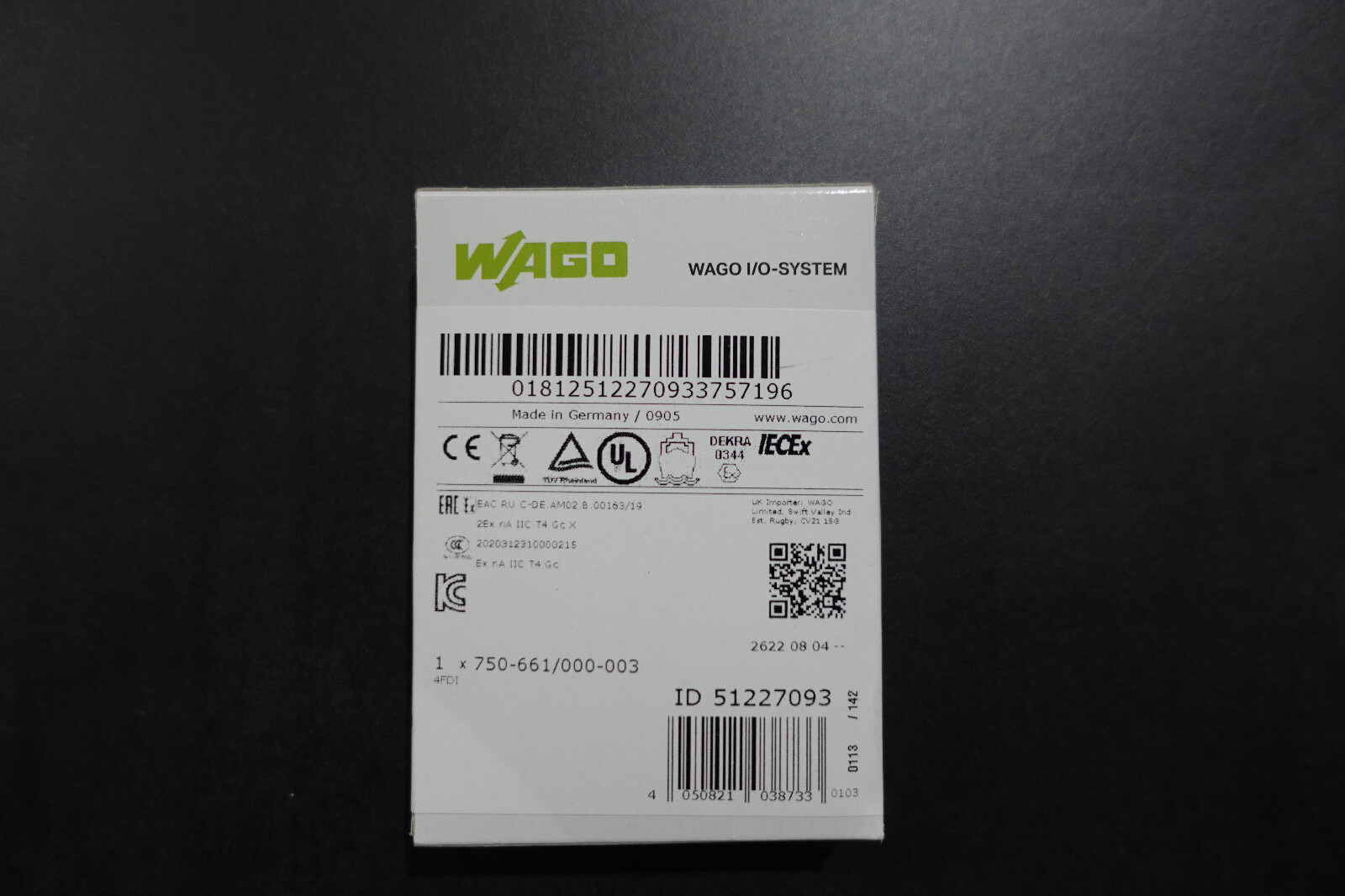 Wago 750-661/000-003 Digitaleingangsklemme 4-Kanal PROFIsafe V2 Wago ...