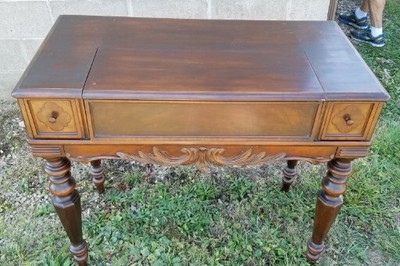 Antique Spinet Piano Desk Includes Chair | eBay