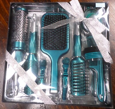 Comb Set New In Box Includes Assorted Hair Brushes, Comb, Hair Clips ...
