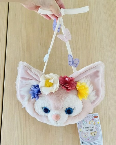 Japan Tokyo Disney Sea Spring 2024 Linabell flower plush Bag Purse Pass ...
