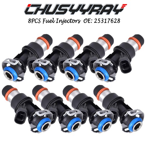 8Pcs 25317628 Fuel Injectors For 2007 Chevy Silverado 1500 HD Classic 6 ...