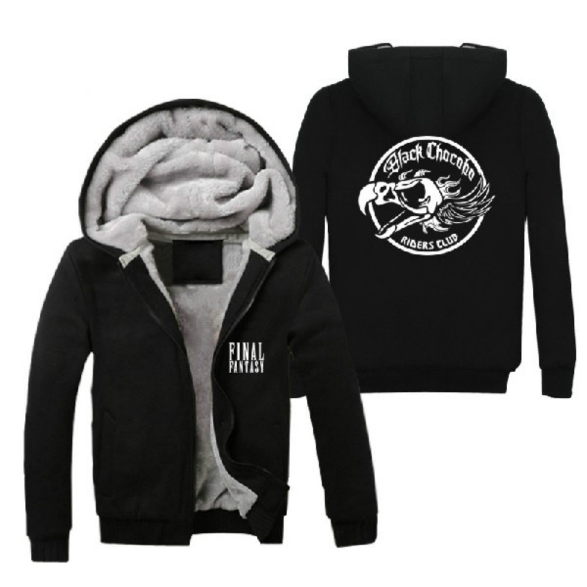 Final Fantasy XV Moogle Chocobo Costume Game Hoodie Coat Winter Super ...