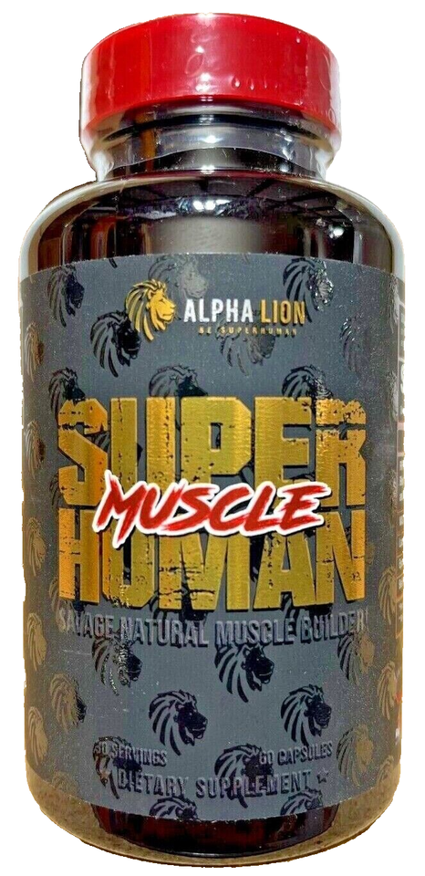 Alpha Lion Super Human Muscle Savage Natural Muscle Builder 90 Capsules ...