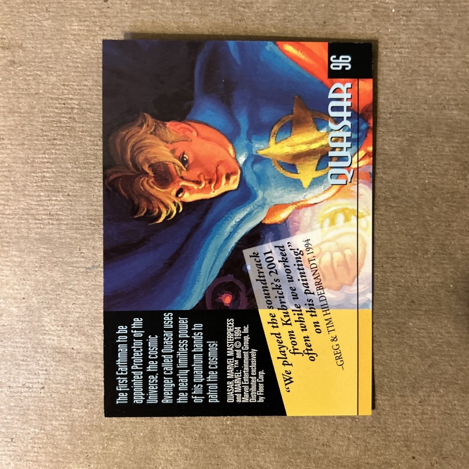 1994 Marvel Masterpieces Gold Foil Series Card #96 | eBay