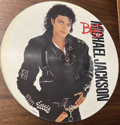 MICHAEL JACKSON Bad Vinyl Record Album LP Epic Picture Disc R&B Pop The ...