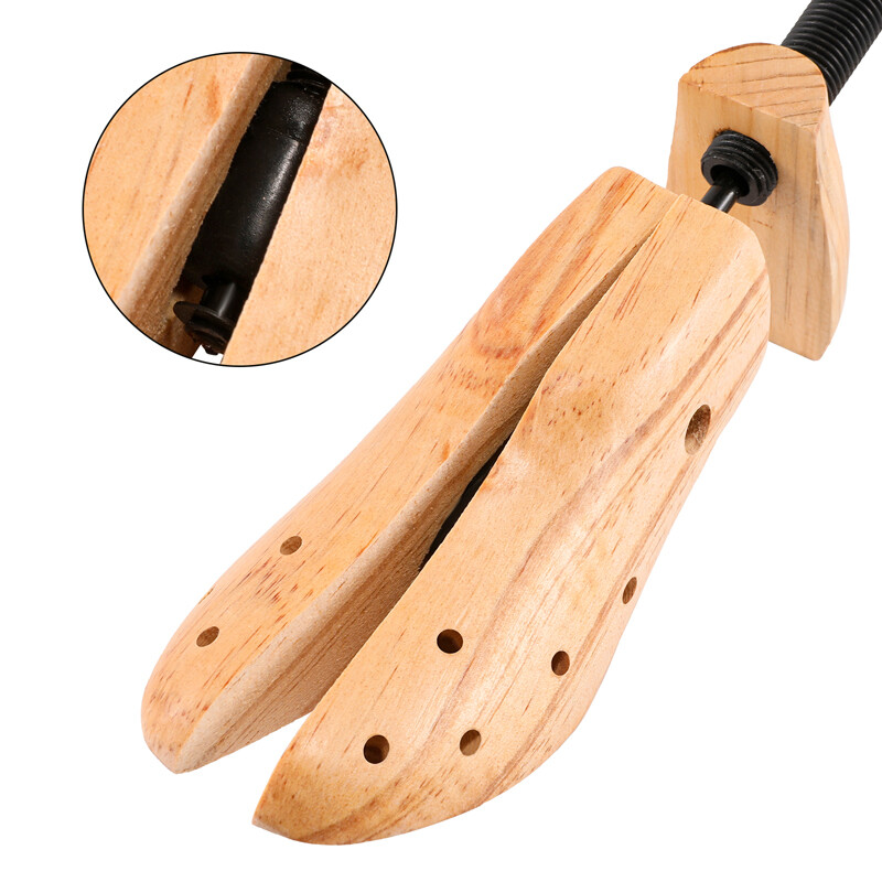 Pair of Adjustable 2-way Expander Wooden Shoe Stretcher for US Mens ...