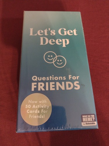 Let’s Get Deep Friends Edition Game Night Conversation Starter New ...