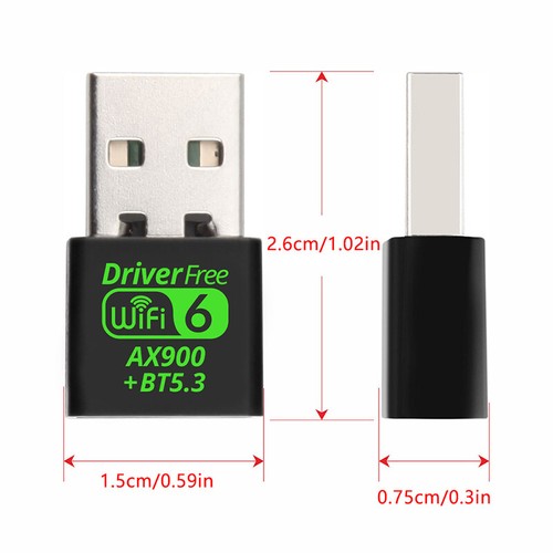 AX900 WiFi 6 USB Bluetooth 5.3 Adapter WiFi Network Wireless Receiver ...