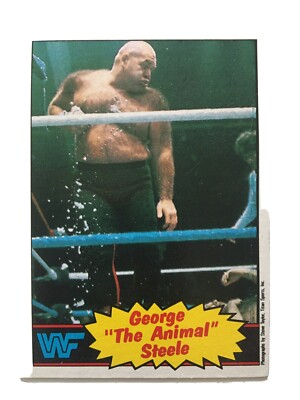 1985 Topps WWF #21 George “The Animal” Steele Wrestling card Excellent ...