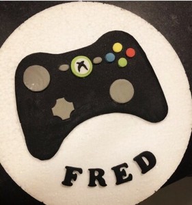 Edible Xbox Controller Personalised Birthday Cake Topper Name Gamer ...