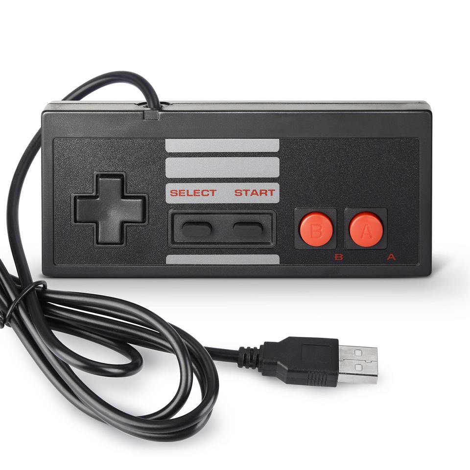Wired Wireless USB NES Controller Joypad +Dongle For Windows PC MAC ...
