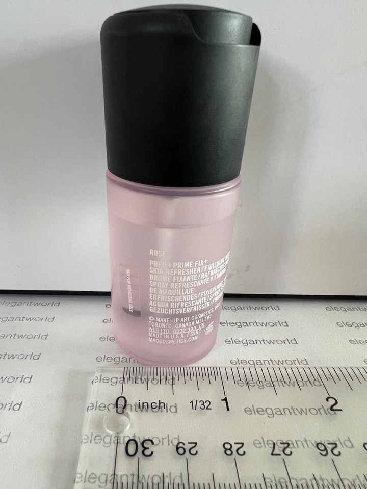 MAC Prep+Prime Fix+ Brume Fixante ROSE 30ml/1oz TRAVEL SIZE NEW NO BOX ...