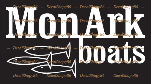 MonArk Boats - Outdoor Sports - Vinyl Die-Cut Peel N' Stick Decals ...