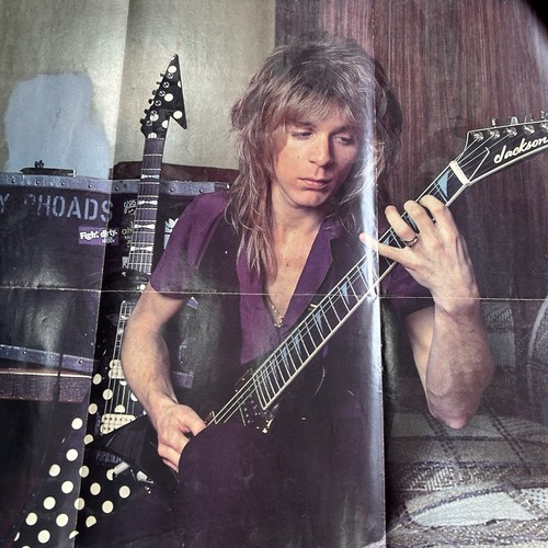 RANDY RHOADS CENTERFOLD POSTER RIP MAGAZINE OZZY RR7-G02 | eBay UK