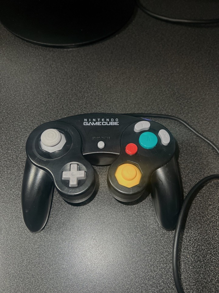 Official Nintendo GameCube Controller Jet Black (OEM Great Sticks) DOL ...