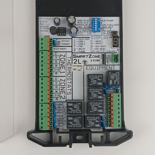 Universal 2 Zone Controler SmartZone-2L BEST Value HVAC Zoning Damper ...