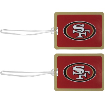 NFL San Francisco 49ers Vinyl Luggage Tag, 2pk, Red | eBay