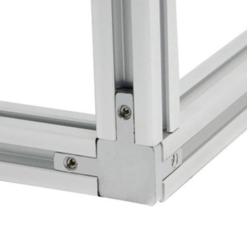Silver Three Dimensional Connector Metal Bracket T-slot Framing ...